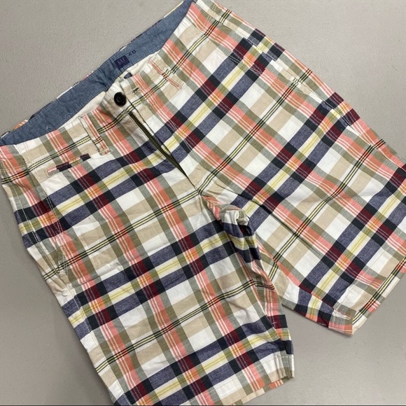 GAP | Shorts | Gap Plaid Mens Shorts Multi Color Cotton | Poshmark